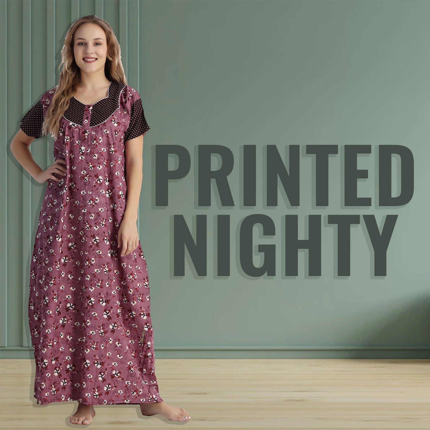 One Stop Fashion - Cotton Nighty For Women - Shop Soft Cotton Night